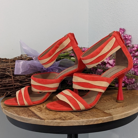 Donald J. Pliner | Shoes | Nib Donald Pliner Firenude Suede Heels ...